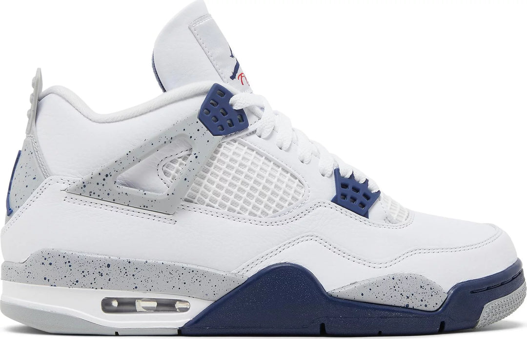 Jordan retro 4 white and blue store